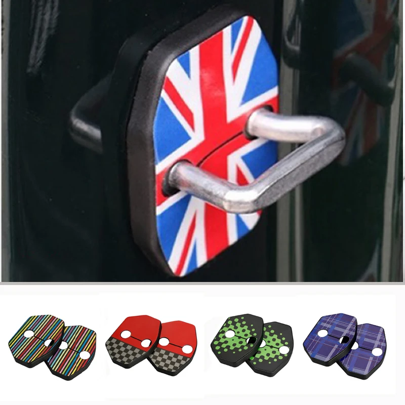 1pair Car Styling Door Lock Cover Anti Rust Case Protector For Mini ...