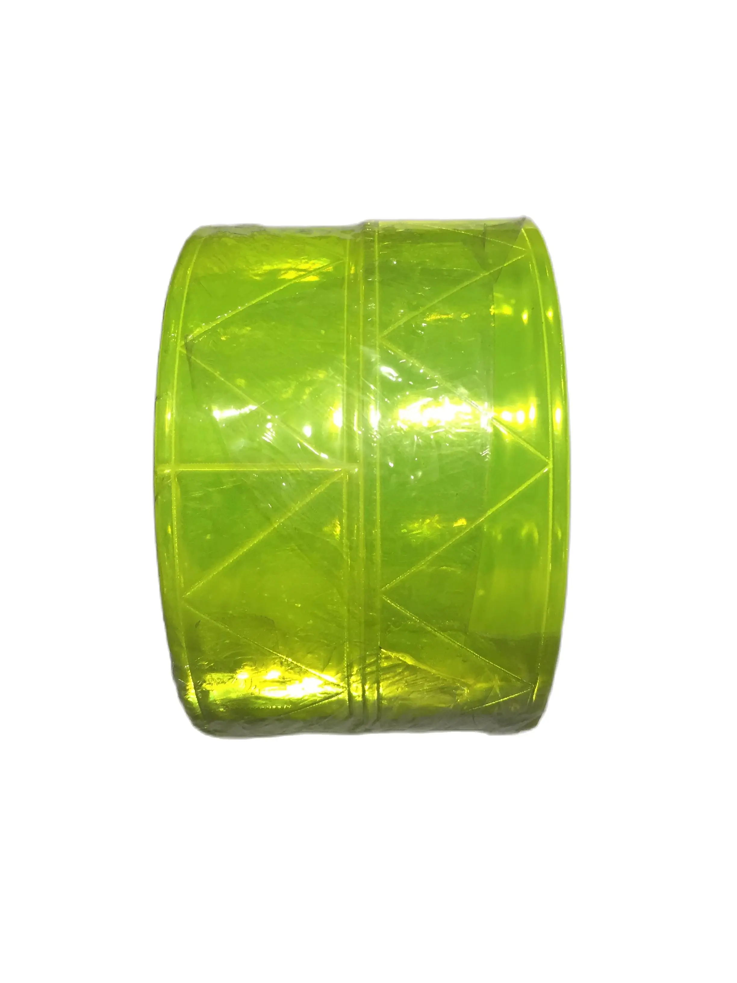 5CM*50M Fluorescent Green PVC Reflective Strip Night Reflector Safety ...