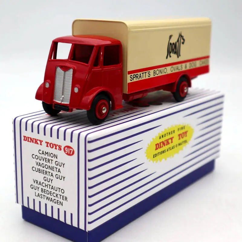 Atlas Dinky Toys 917 суперигрушки GUY Van Truck красный литье под ...