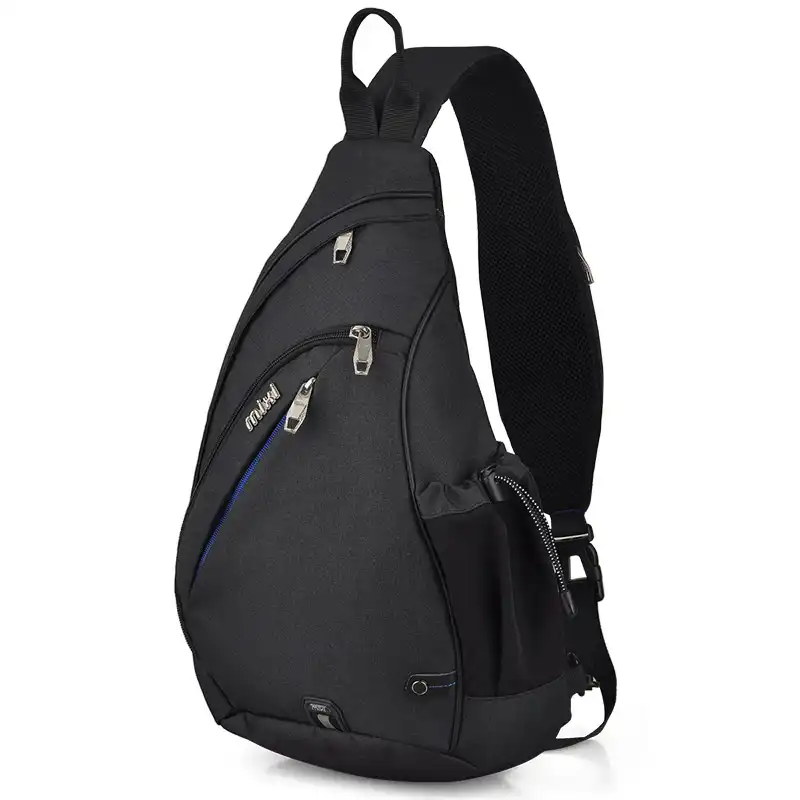 Mixi Men One Shoulder Backpack Women Sling Bag USB Boys Cycling Sports ...