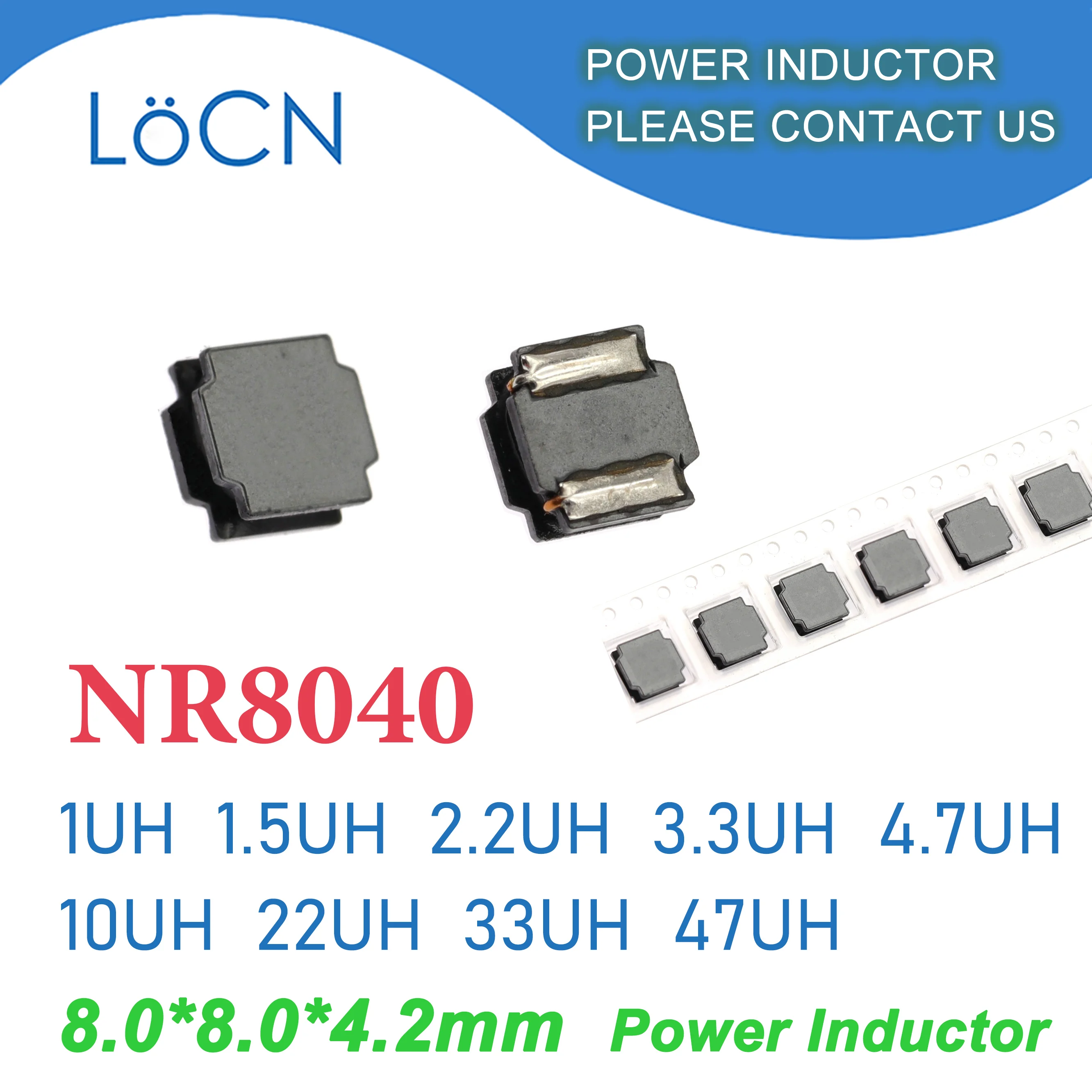 1000Pcs NR8040 SMD Inductor Power Shielded Wirewound 1UH 1.5UH 2.2UH 3.3UH 4.7UH 10UH 22UH 33UH ...