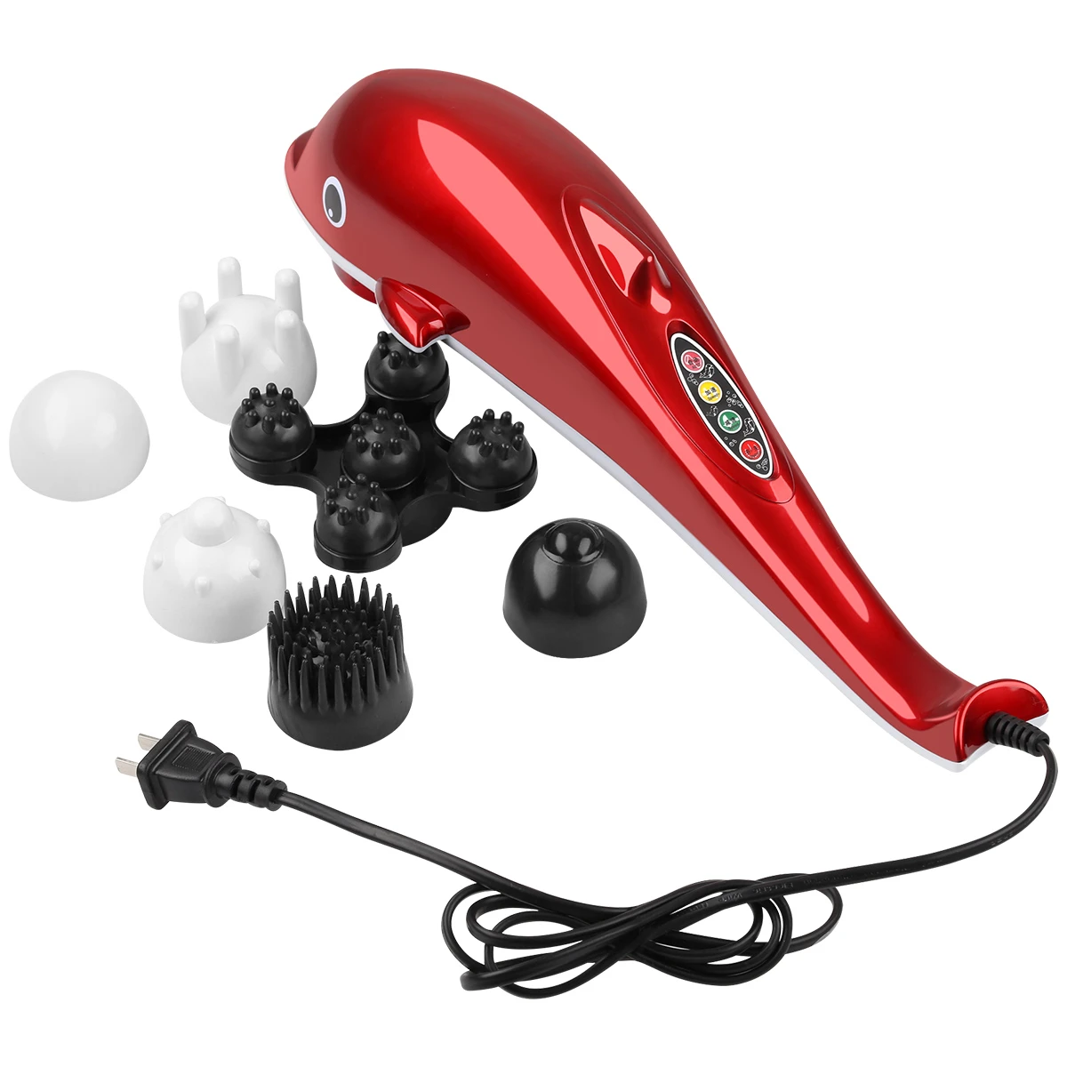 Dolphin Massager Back Massage Hammer Vibration Infrared Stick Roller ...