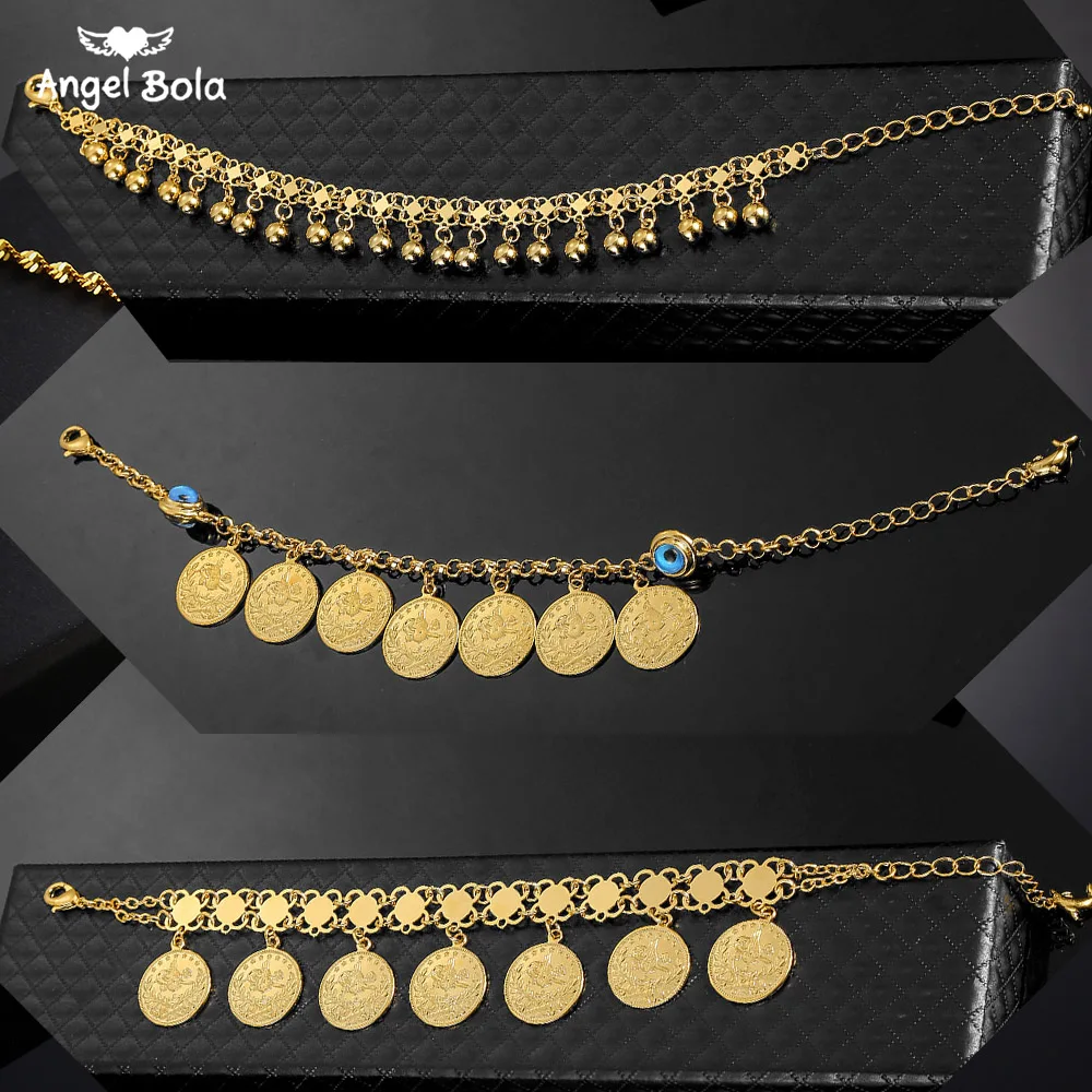 Turkish Blue Eye Bracelet Gold Color Never Faded Blue Evil Eye Crystal ...