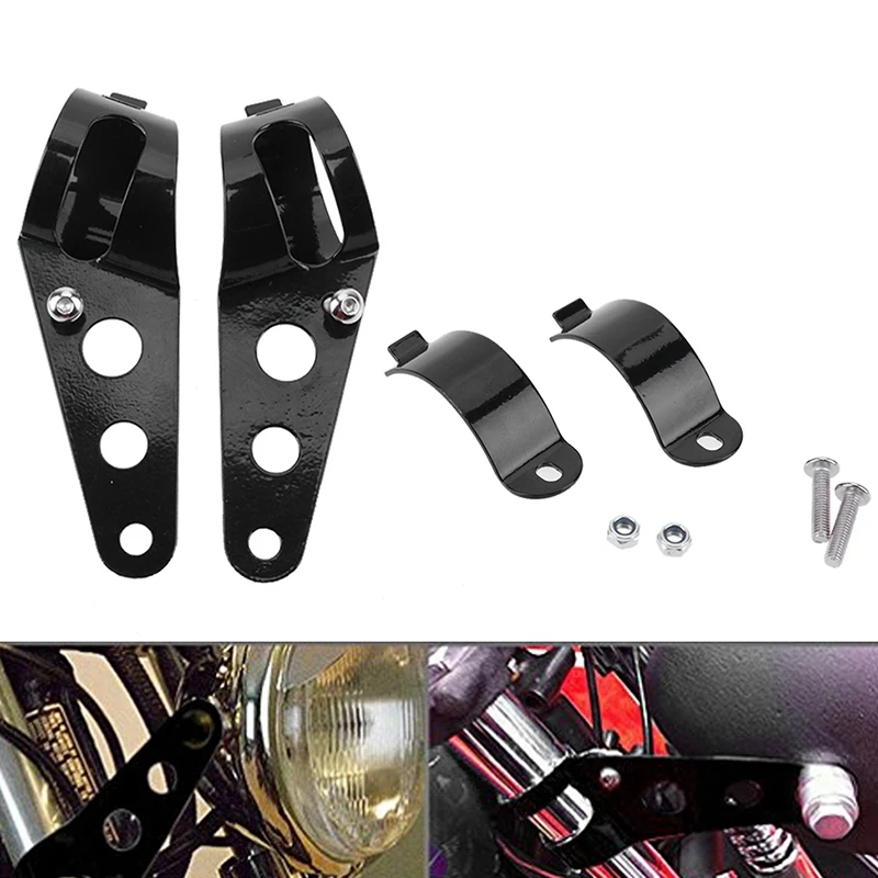28Mm 43Mm Universal Motorcycle Headlight Mount Brackets Fork Ear ...