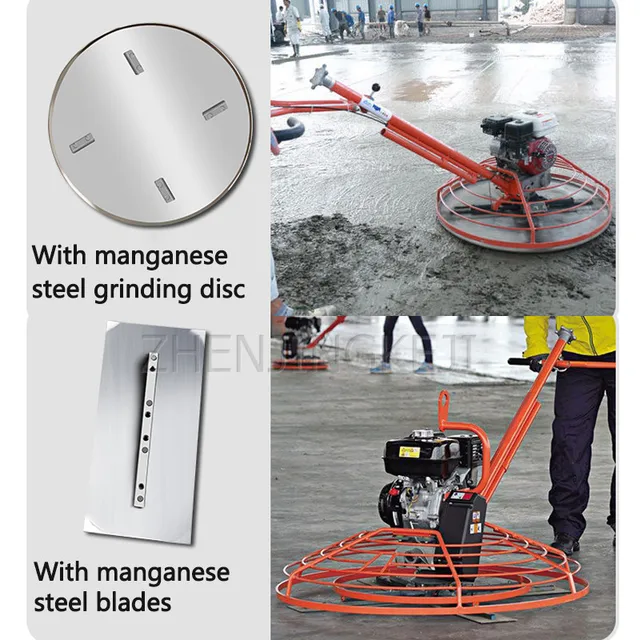 Gasoline Concrete Ground Troweling Machine Floor Cement Pavement Close ...