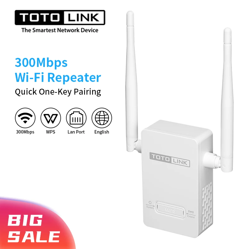 Totolink Wifi Extender 300m Wireless Network Amplifier 2.4ghz Dual Antenna Home Wifi Repeater ...