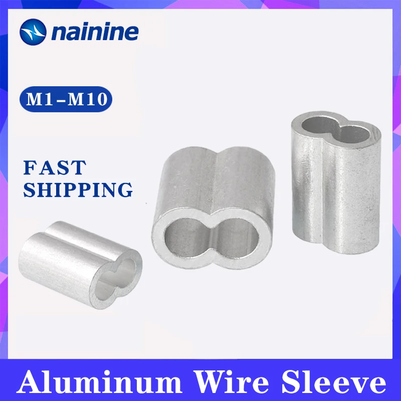 Aluminum-Wire-Rope-Ferrule-Cable-Ties-Crimp-Stell-Wire-Rope-Chuck ...
