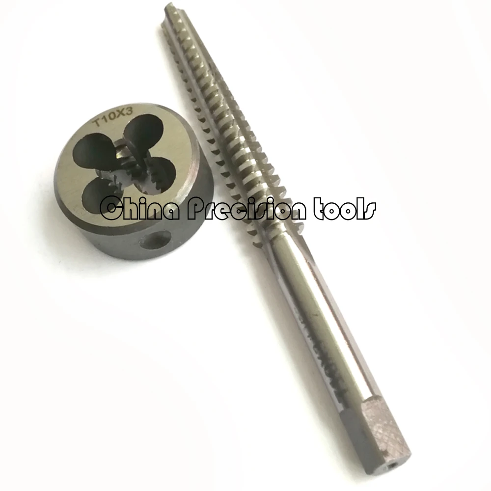 Jeu de tarauds et filières à filetage trapézoïdal métrique - YWEI - Tr10 - Tr10x2 - Main droite ...