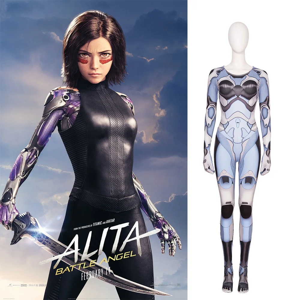 Alita Battle Angel Cosplay Rusty Angel Alita Costume Movie Gally Yukito ...