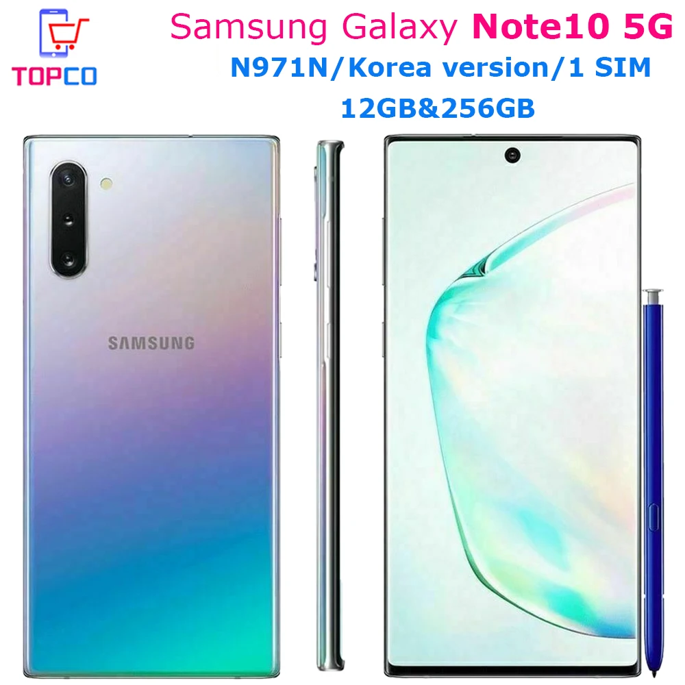 Samsung Galaxy Note10 5G N971N Note 10 Ponsel Asli Exynos 9825 Octa ...