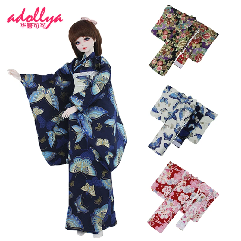 Adollya Clothe Bjd Doll Accessories Japanese Kimono Clothes For Doll ...