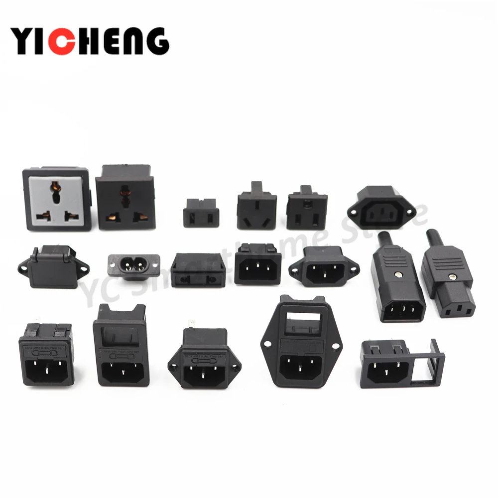 2Pcs Power outlet/plugs AC power sockets 2 holes/3 holes all copper ...