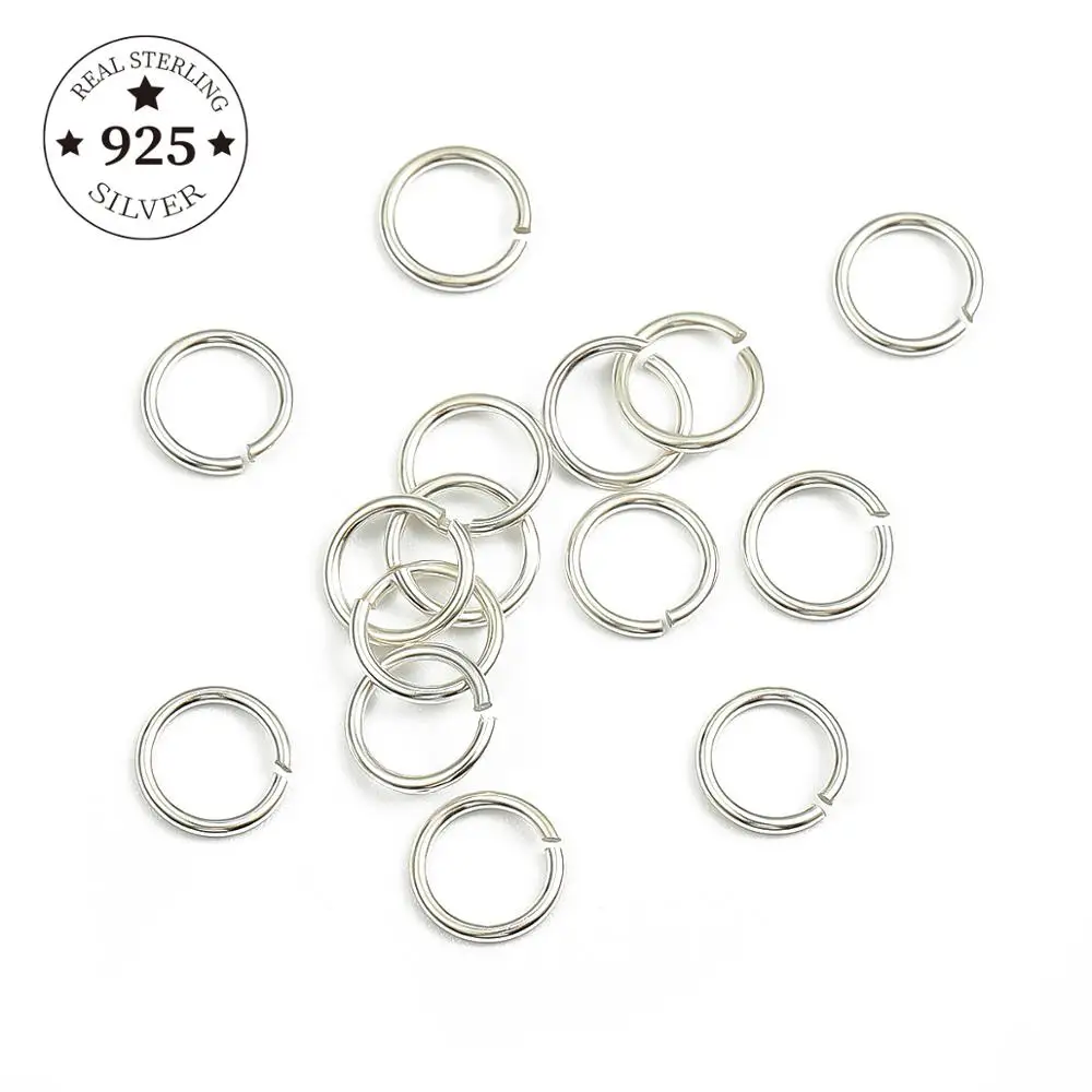 20pcs/lot 3 4 5 6 Mm 925 Sterling Silver Jump Rings Split Rings ...