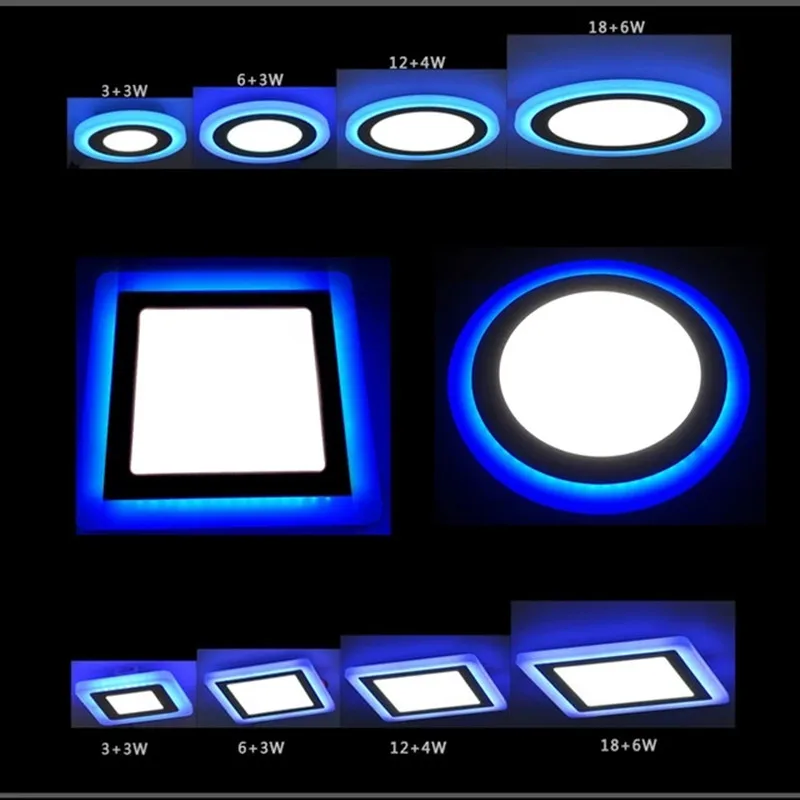 6W 9W 16W 24W led Ceiling Recessed panel Light Painel lamp home ...
