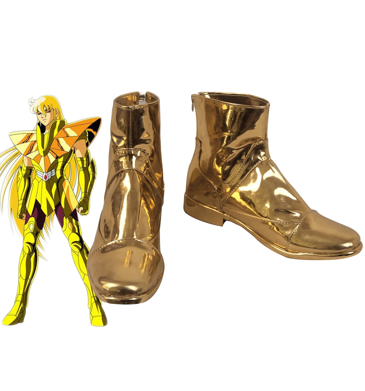 Saint Seiya Shaka Anime Cosplay Boots Shoes - AllCosplay.com