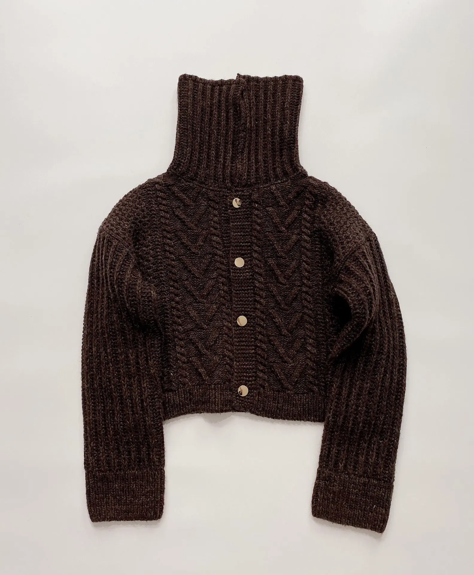 2022 New Clothing,the New Coffee Color Short Paragraph Thick Lapel ...