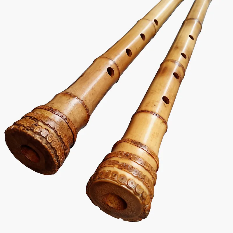 Japanese-Shakuhachi-Musical-Instrument-Five-Hole-Big-Head-Bamboo-Root ...