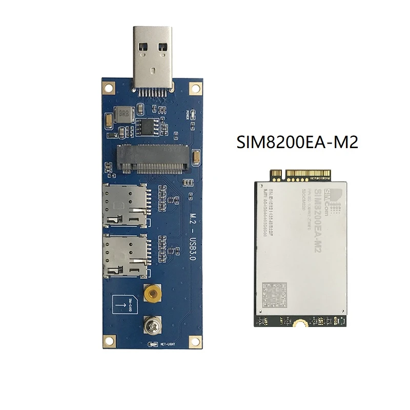 Simcom Sim8200ea‐m2 5g Module With M.2 Adapter Antenna Nr/lte‐fdd/lte‐tdd/hspa+ R15nsa/sa 4 ...