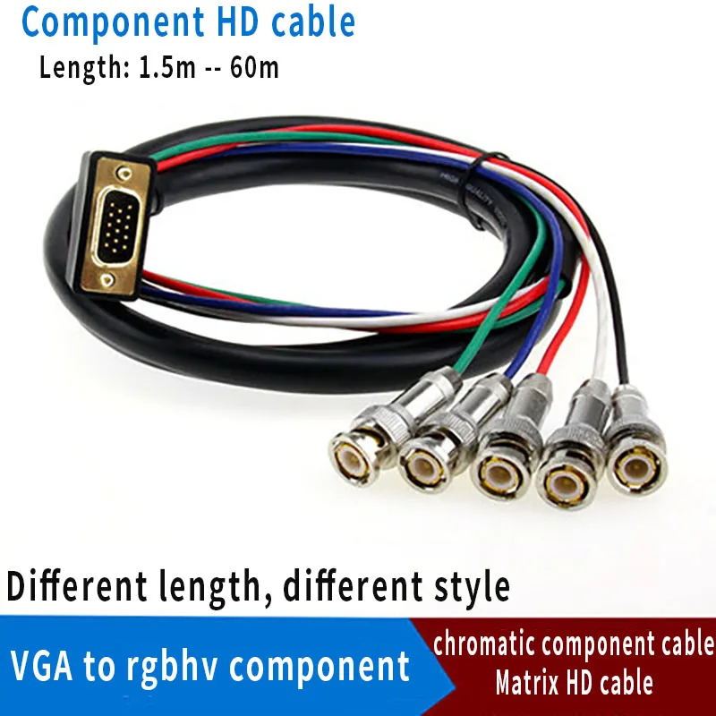 VGA-to-RGBHV-Video-HDB15-to-5-BNC-RGB-Video-Cable-for-HDTV-Monitor ...