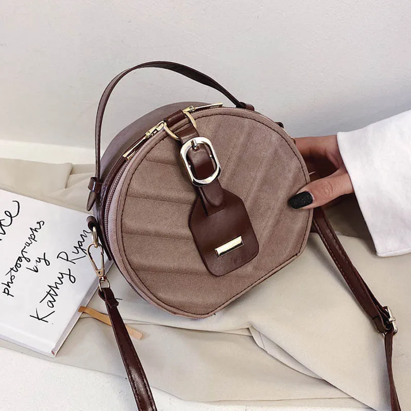 Petit-sac-rond-r-tro-en-cuir-PU-pour-femmes-sac-main-de-styliste-de ...