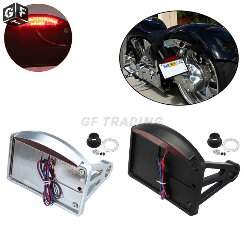 Brand New Billet Aluminum Side Mount License Plate Holder Led Tail ...