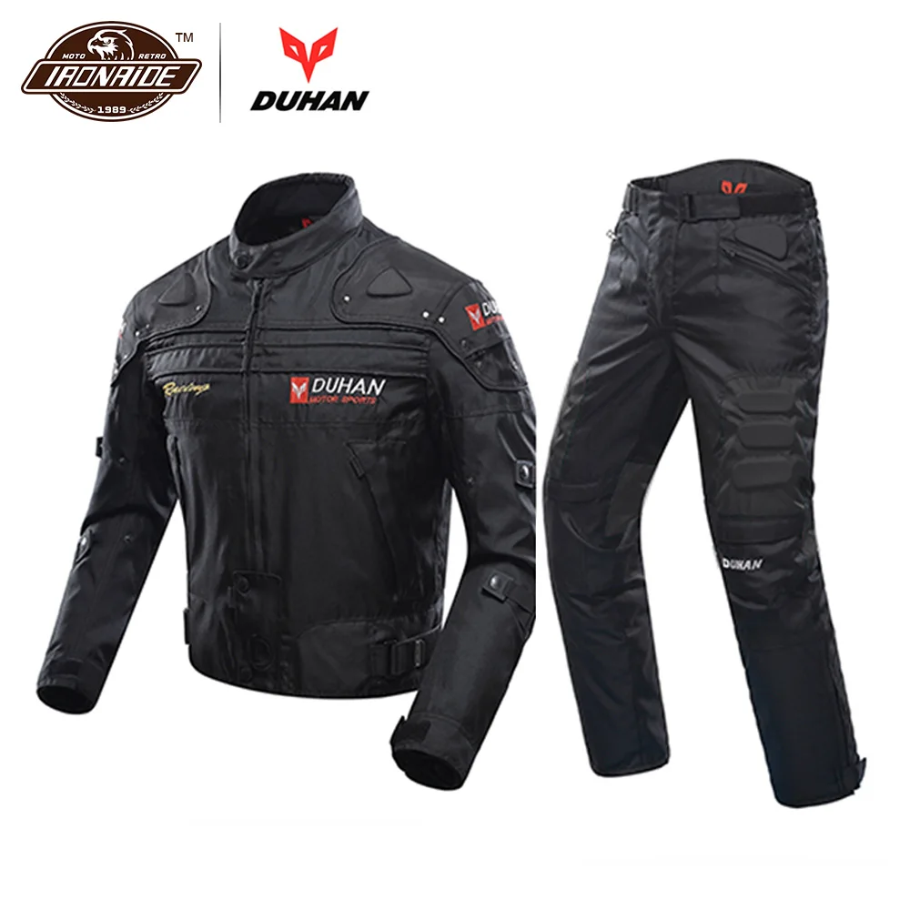 DUHAN Windproof Motorcycle Racing Suit Protective Gear Armor Motorcycle ...