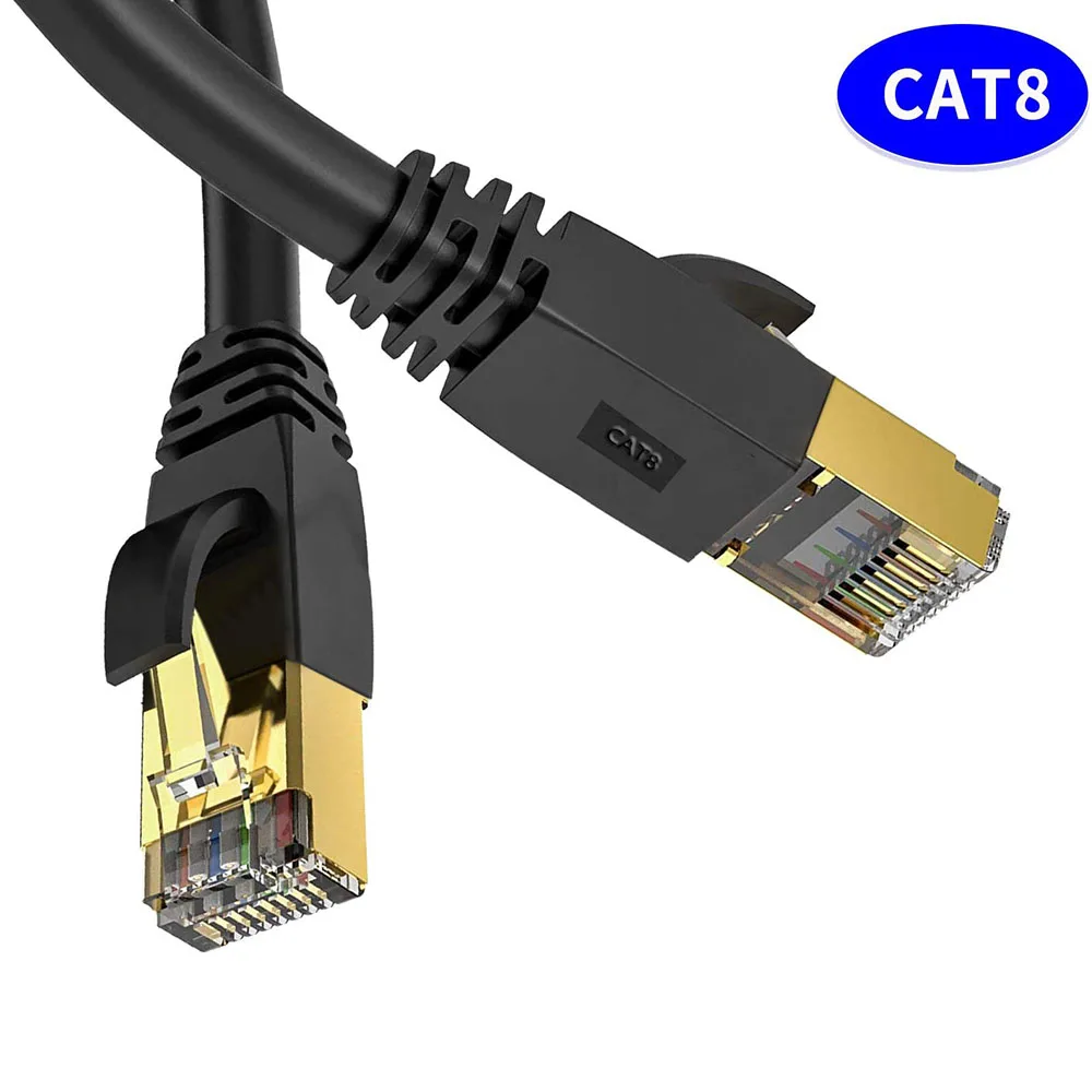 Cabo-Ethernet-para-Router-Modem-Cabo-de-Rede-LAN-Cat8-RJ45-40Gbps ...