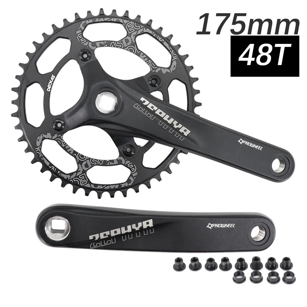 Prowheel crankset square hole MTB Bike 104BCD 170mm 175mm deckas ...
