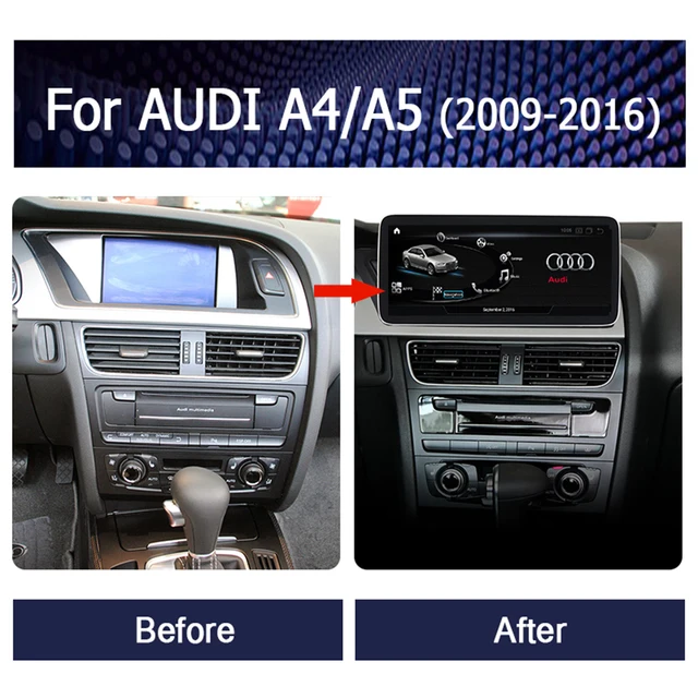 snapdragon car RADIO Android 10 For Audi A4 A5 S4 S5 A4L B8 2009-2016 navigation multimedia ...