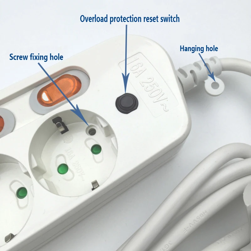 Round Extension Cord
