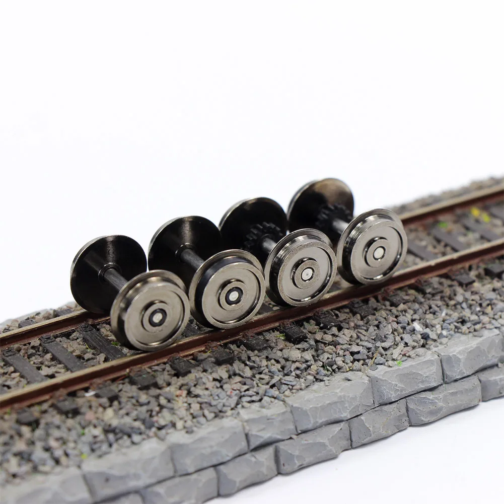 2-Pairs-HO-Scale-1-87-38-Metal-DC-Wheels-with-adhesive-Model-Trains-DC ...