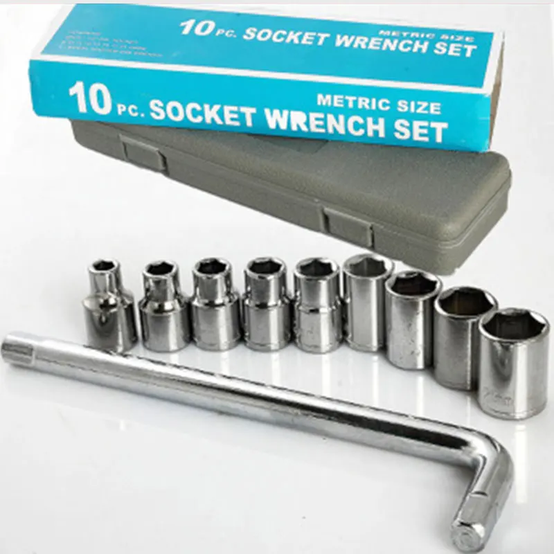 10-pcs-Hand-Tool-Set-General-Household-Repair-Hand-Tool-Kit-Toolbox ...