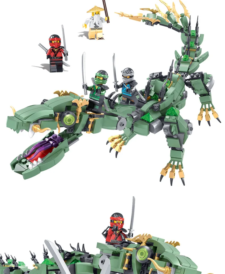 לגו נינג'גו. כולל בתוכו את הנינגה הירוק. מאסטאר וו. הלורד גרמדון ועוד ...