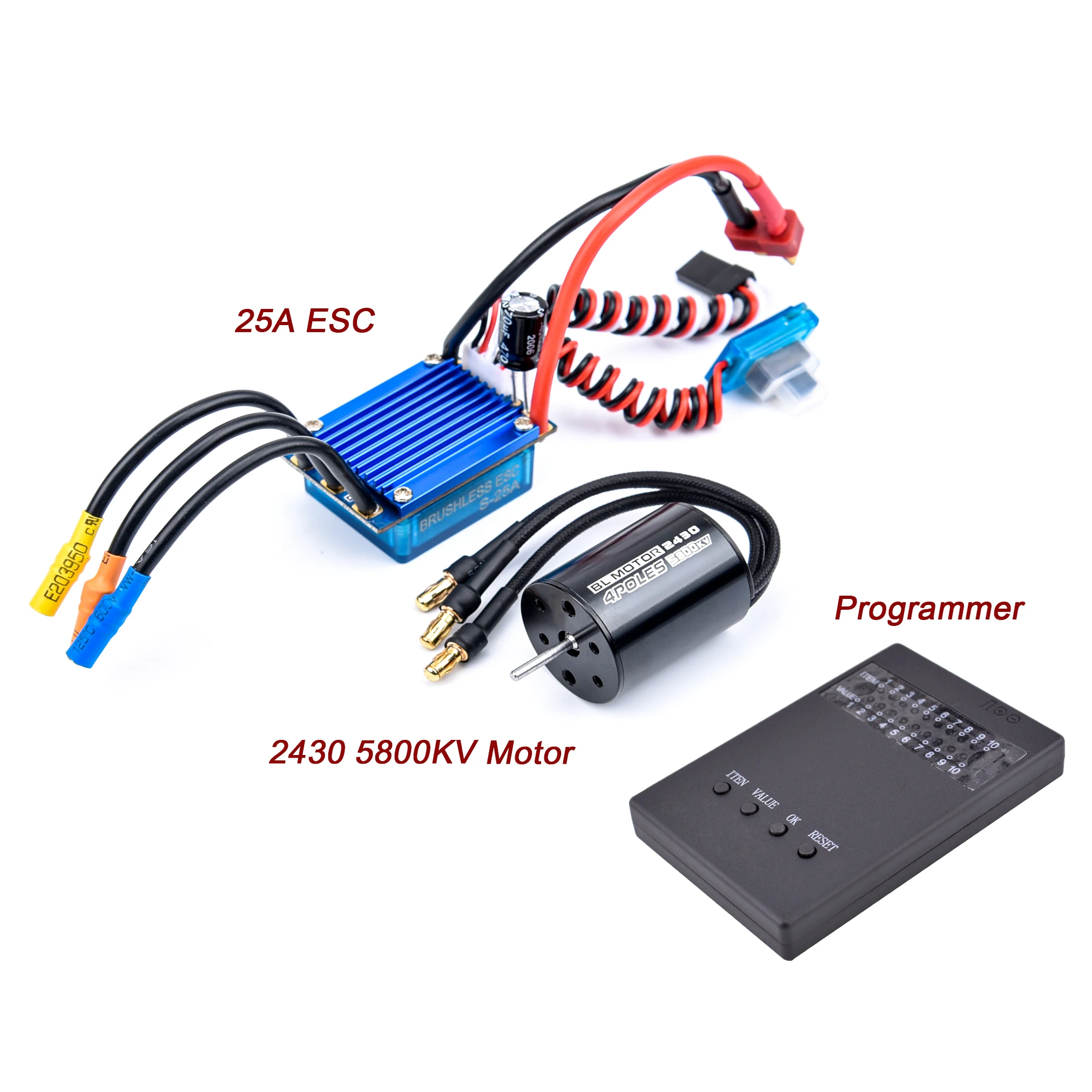 Motor-ESC-sem-escova-para-carro-RC-programador-para-caminh-o-2435 ...
