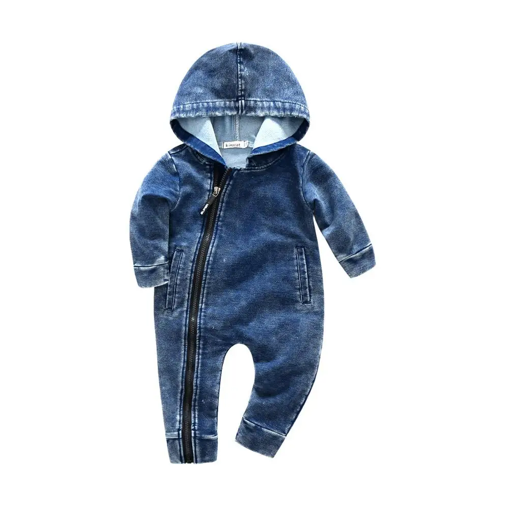 Boys Roupas Infantil Newborn Baby Rompers Cotton Cowboy Hooded Infantis ...