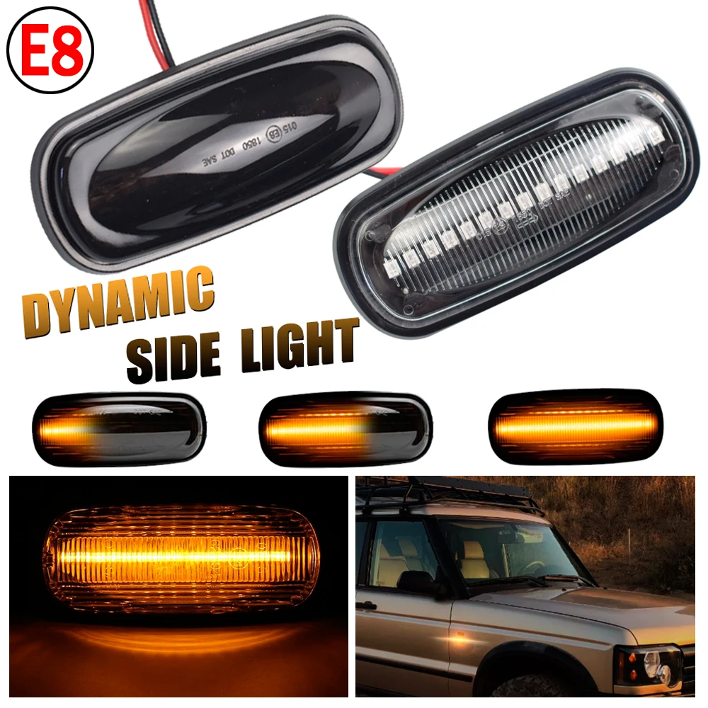 Dynamic Sequential Indicator Blinker LED Side Marker Light For Land ...