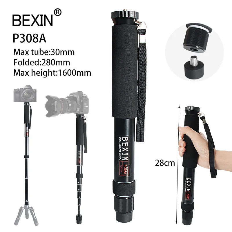 Flexible Lightweight Camera Monopod Travel Portable Mini Pocket Dslr ...