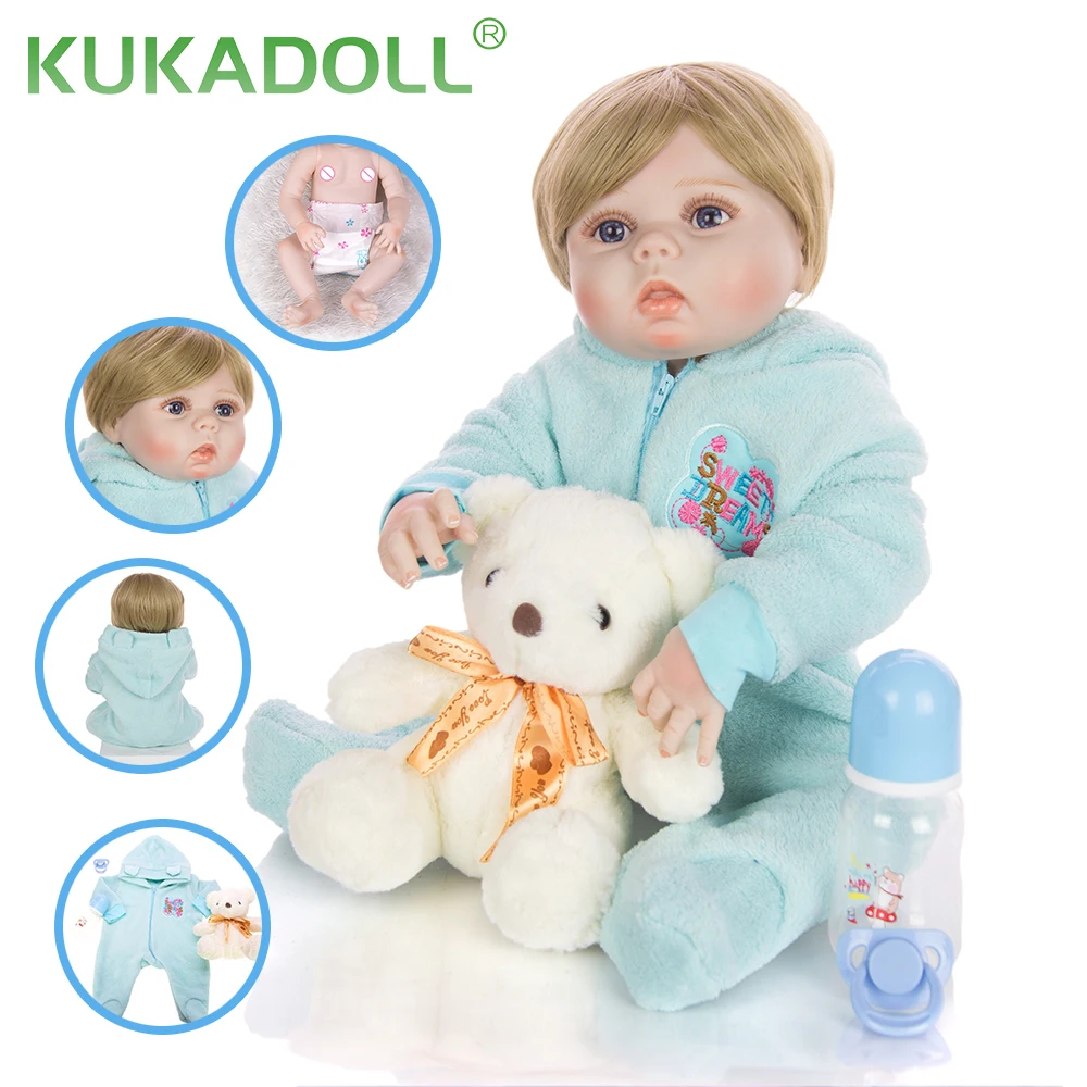 KUKADOLL-23-Inch-Reborn-Babys-Puppen-57-CM-Volle-Silikon-k-rper-Bebe ...