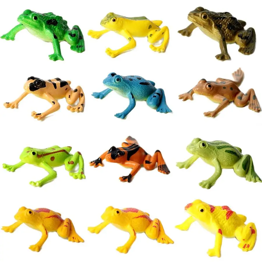 Rana Giocattoli E Action Figures | Toy Figure Frog Figures Kids - 12pcs ...