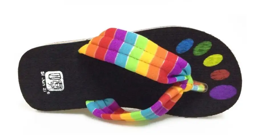 Rainbow Colorful Summer Wedge Slippers - Queerks™