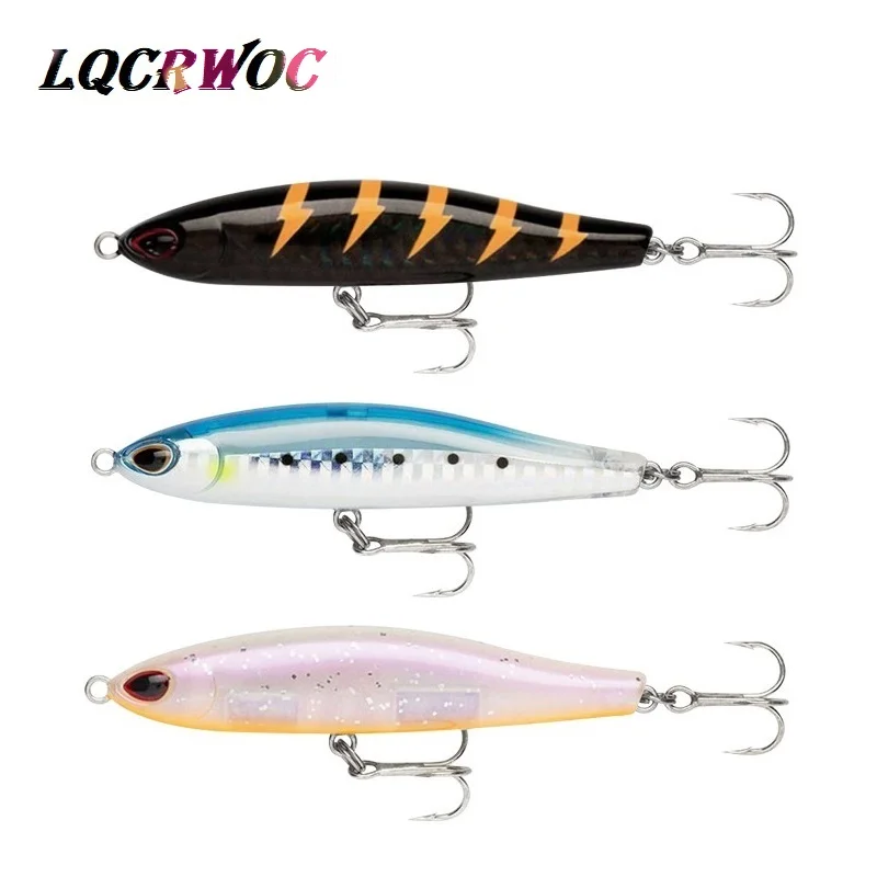 80mm 16g Pencil Fishing lures japan fishing tackle jerkbait deep diving ...