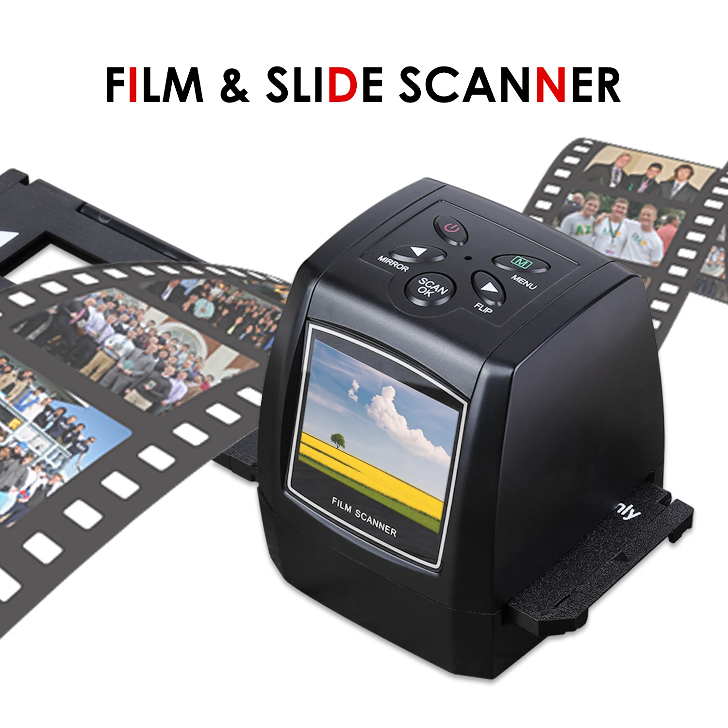 Negative Film Scanner 110/126/135 Slides with 2.4in LCD 5MP High ...