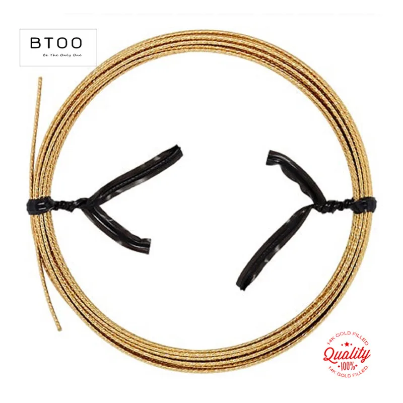 One Meter Half Hard Sparkle 14K Gold Filled Beading Wire Metel Thread ...