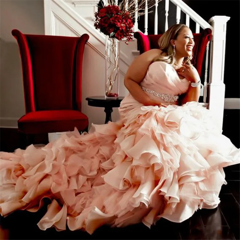 Blush Pink Plus Size Dresses