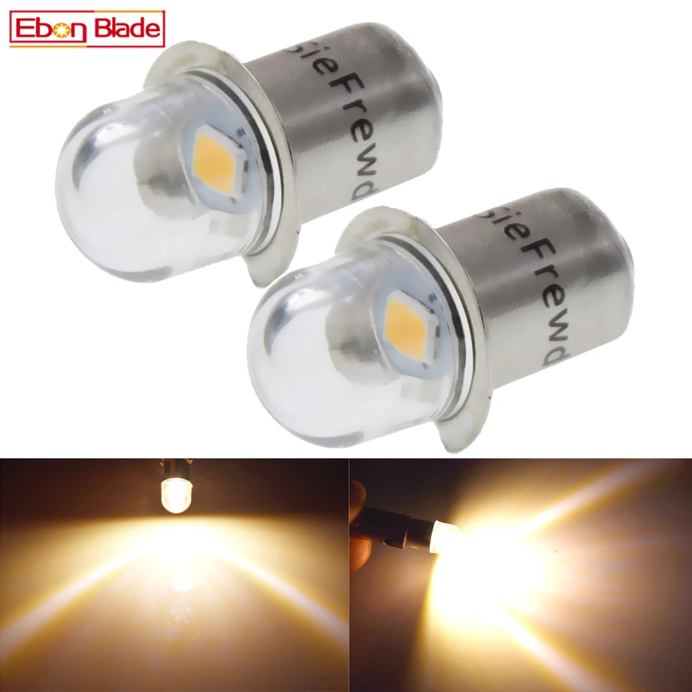 Pair P13.5S PR2 PR3 LED Miniature Lamp DC 3V 4.5V 6V 12V 18V 1SMD Warm ...
