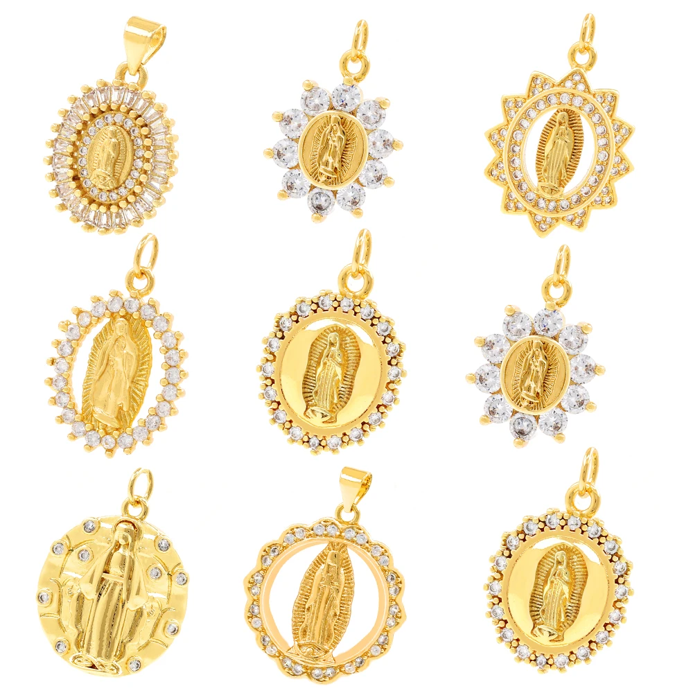 Wholesale-Religious-God-Mother-Virgin-Mary-Saint-Jesus-Charms-Pendant ...