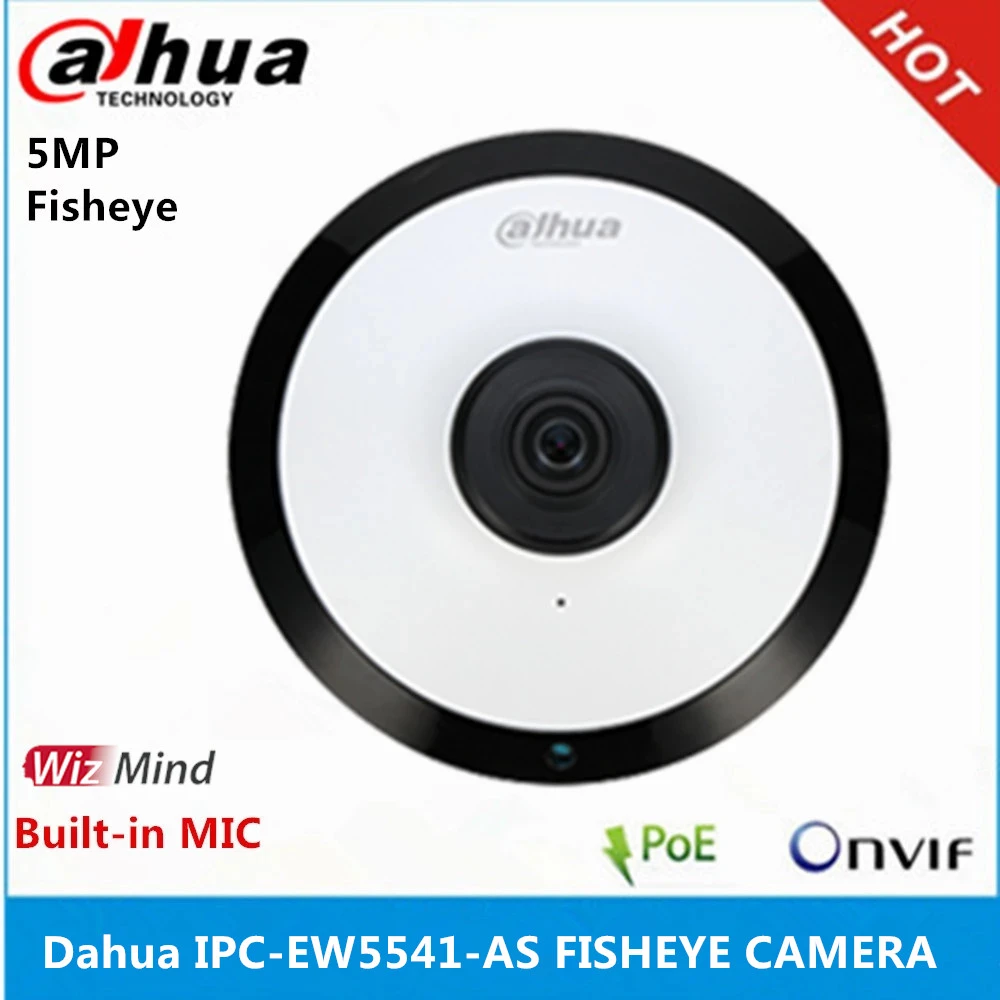 Dahua Ipc-ew5541-as Panorama 180° Built-in Mic & Sd Card Slot & Audio Alarm Interface Poe 5mp ...