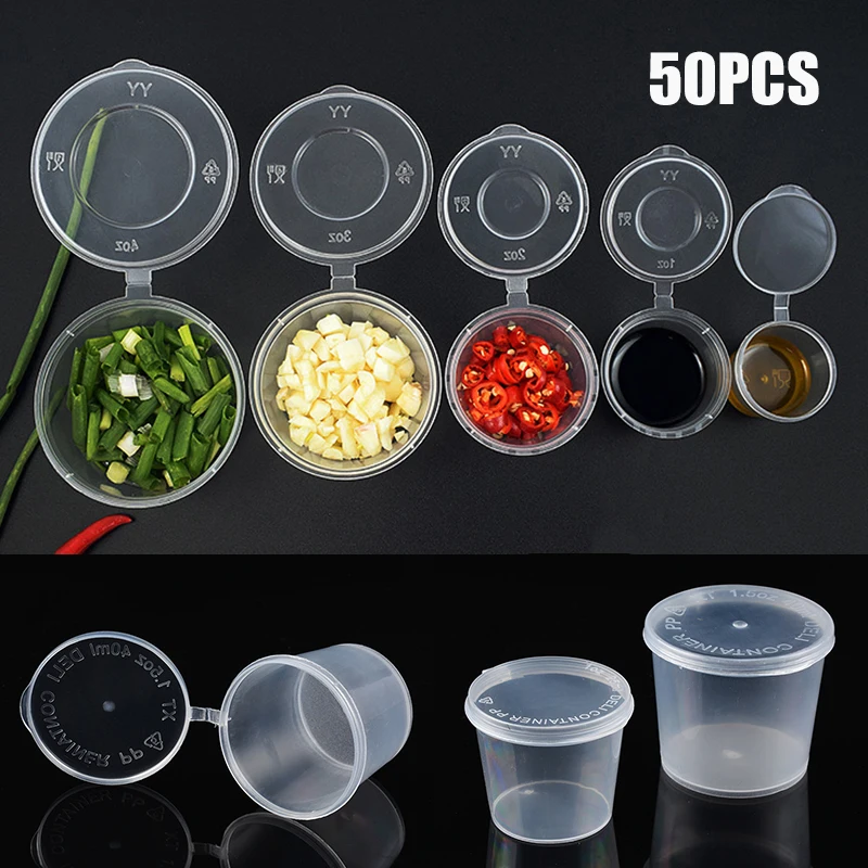 50Pcs-Disposable-Sauce-Box-Container-Dips-Holder-Plastic-Takeaway-Sauce ...
