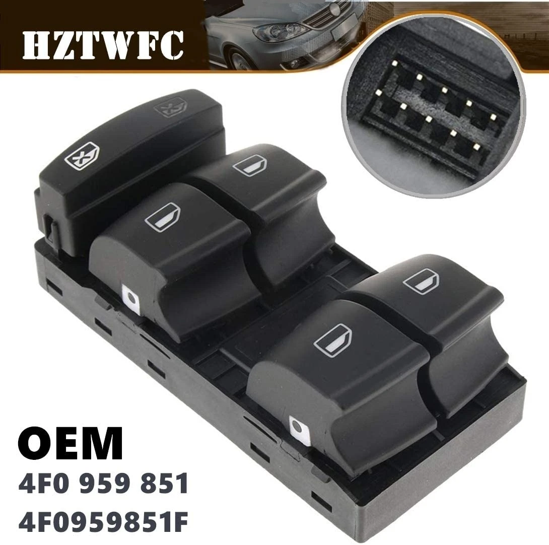 Driver Side Master Window Control Switch Button 4F0 959 851 F 4F0959851 ...