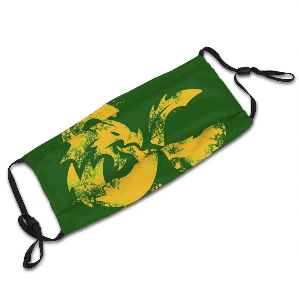 Dungeons And Dragons ( Yellow ) Diy Adult Kids Face Mask Fantasy Dnd ...